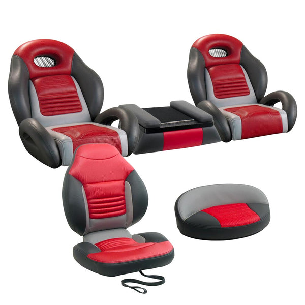 GT2 Bass Boat Seats Complete Set - Llebroc Marine Seating