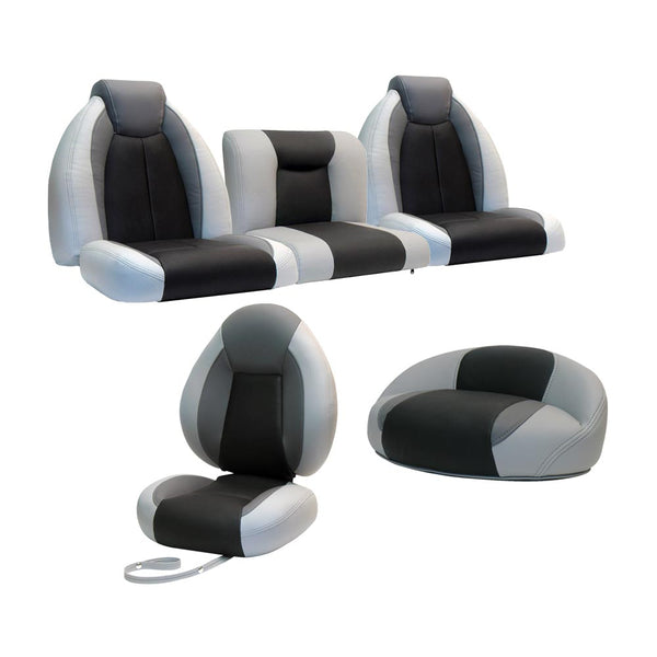 TZX Bass Boat Seats Complete Set - Llebroc Marine Seating