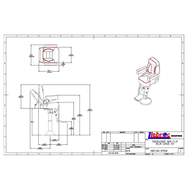 Tradewinds Series 2 Helm Chair – Luxury Seating - Llebroc Marine Seating