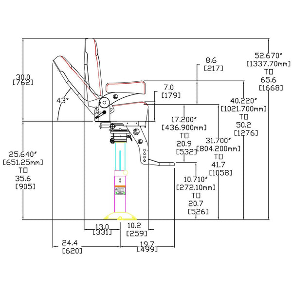 Tradewinds High Back Series 2 Helm Chair – Premium Comfort - Llebroc