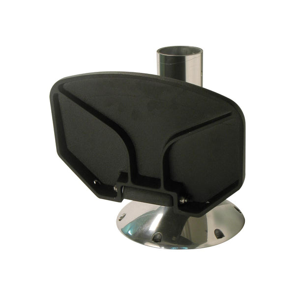 Helmsman Pedestal Mount Flipdown Footrest - Llebroc Marine Seating